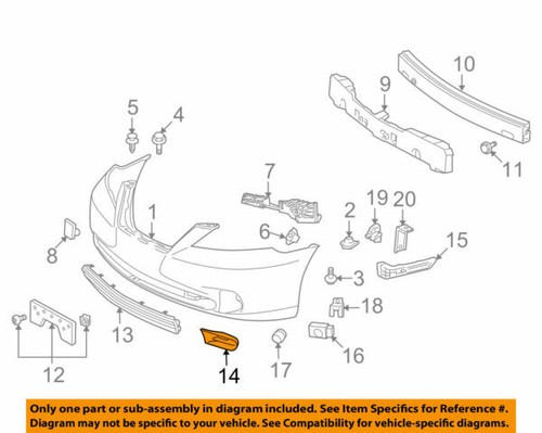 53141-33100 Toyota Garnish, radiator grille 5314133100, New Genuine OEM ...