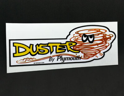 DUSTER BY PLYMOUTH Vintage Style DECAL, Vinyl STICKER, hot rod, car ...