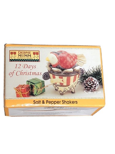 Debbie Mumm Holiday 12 Days Of Christmas Salt And Pepper Shakers ...