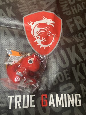 BlizzCon 2023 MSI RED DRAGON Mini Plush Keychain + MSI True Gaming Tote ...