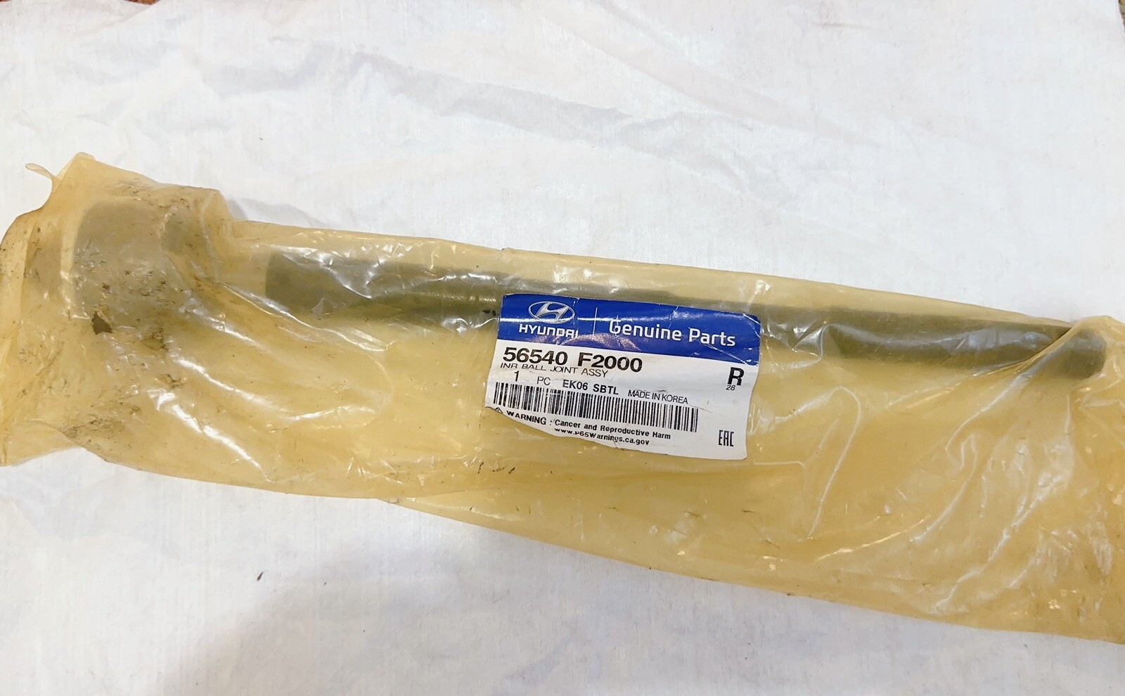 17-18 Genuine Hyundai Elantra Steering Gear Inner Tie Rod End 56540 ...