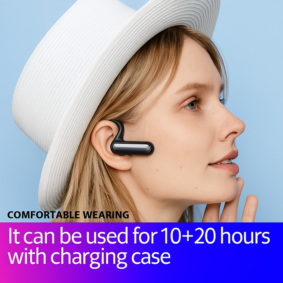 Wireless Bluetooth 5.2 Earpiece Noise Cancelling Headset Driving ...