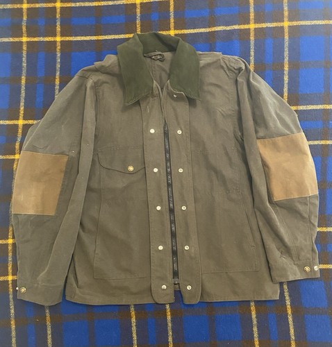 Vintage Filson Tin Cloth Canvas Hunting Jacket Belt-back Size Large ...