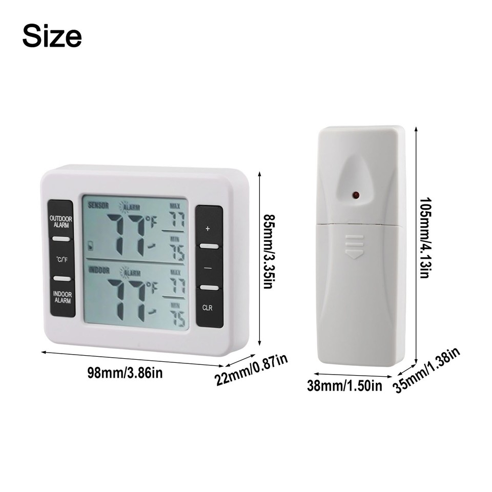 Temperature Monitoring Wireless Freezer Alarm Thermometer for Enhanced ...