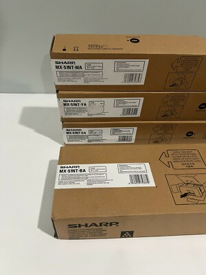 Sharp MX-51NT CMYK Toner Set For MX-4110N, MX-5110N, MX-4111N OEM ...