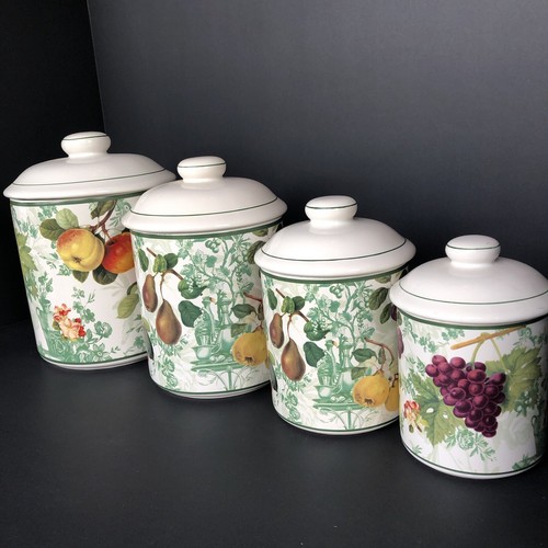 Certified International Canister Set Pamela Gladding Farmhouse Fruit ...