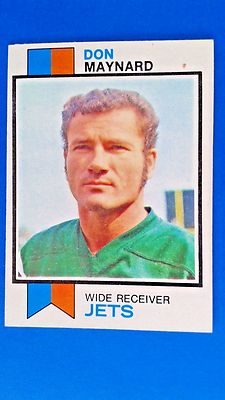 1973 Topps Don Maynard New York Jets HOF Football Card #175 | eBay