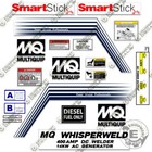 Fits Multiquip Generator/Welder Decals DLW-400 ESA Sticker Set ...