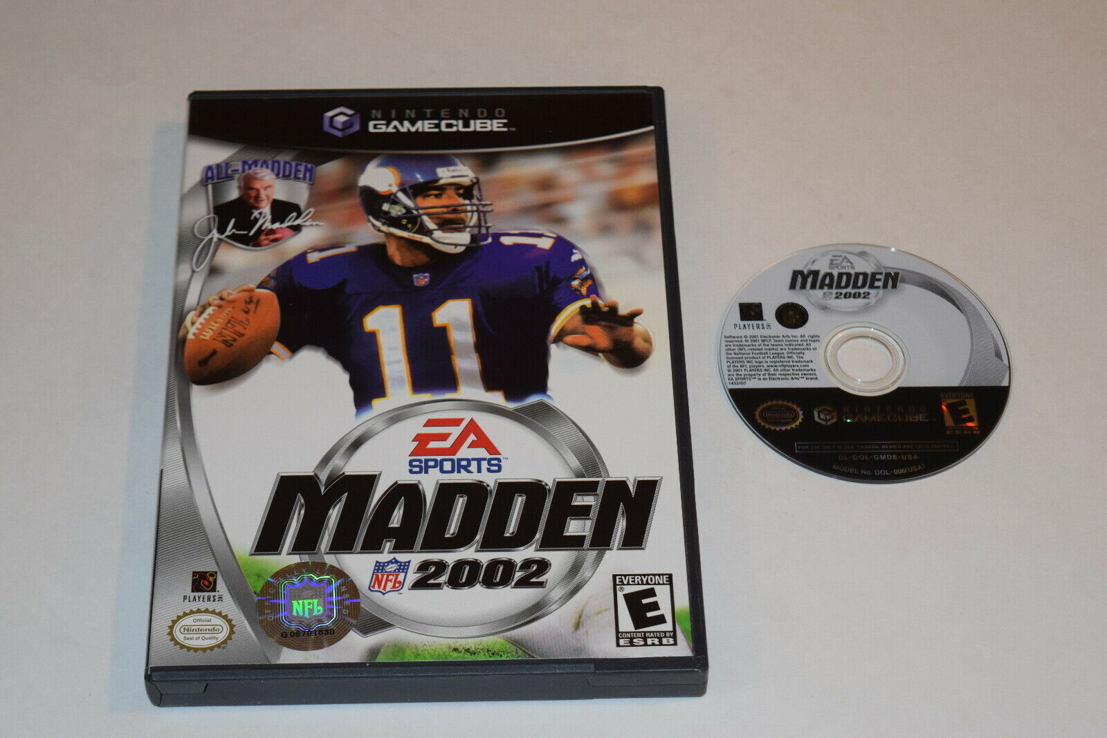 Madden NFL 2002 Nintendo GameCube Game Disc w/ Case 14633143379 | eBay