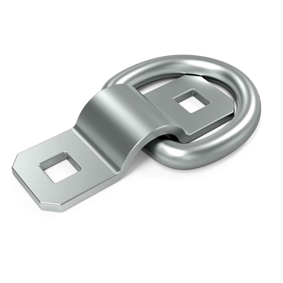 12PK 3/8" Bolt On D Ring Rope Chain Strap Cable Trailer D Rings Tie ...