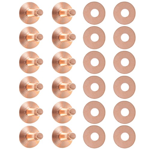 50 Sets Stainless Steel Burr Setter DIY Rivet Craft Supplies Bag Rivets ...