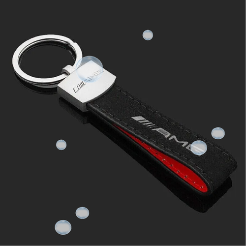 1PC Black Suede Leather Metal Car Logo Keychain Key Chain Key Ring for ...