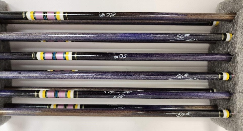 *NEW* 12 - CAS Custom Wood Arrows Weight Matched 4"- 4 Feather Fletched ...