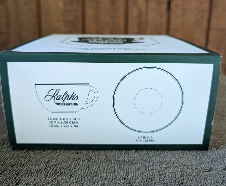 RALPH'S COFFEE by Ralph Lauren Porcelain 10 oz. Cup & Saucer Set (polo ...