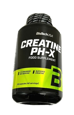 (99,95)€/kg)Biotech USA Creatine PH-X 210 Caps,Buffered Creatine(185g ...