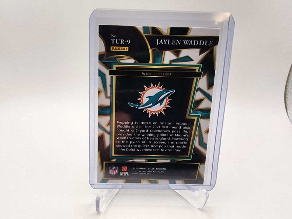 2021 Select Jaylen Waddle RC Rookie Turbocharged Miami dolphins | eBay