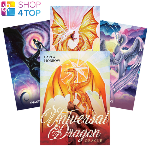 UNIVERSAL DRAGON ORACLE CARDS DECK BLUE ANGEL CARLA MORROW ANIMALS ...