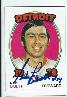Nick Libett Signed 2009/10 ITG 1972 The Year In Hockey Card #41 | eBay