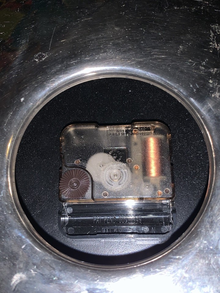 Vintage GULATI Exports Office Desk Analogue Metal Clock Novalty ...