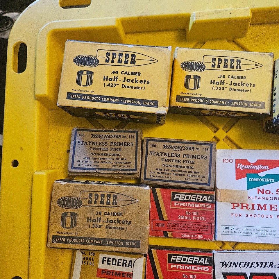 Vintage Reloading Boxes Primers Jackets | eBay