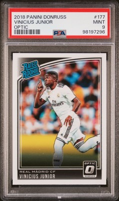 2018 PANINI DONRUSS OPTIC #177 VINICIUS JUNIOR ROOKIE RC PSA 9 | eBay