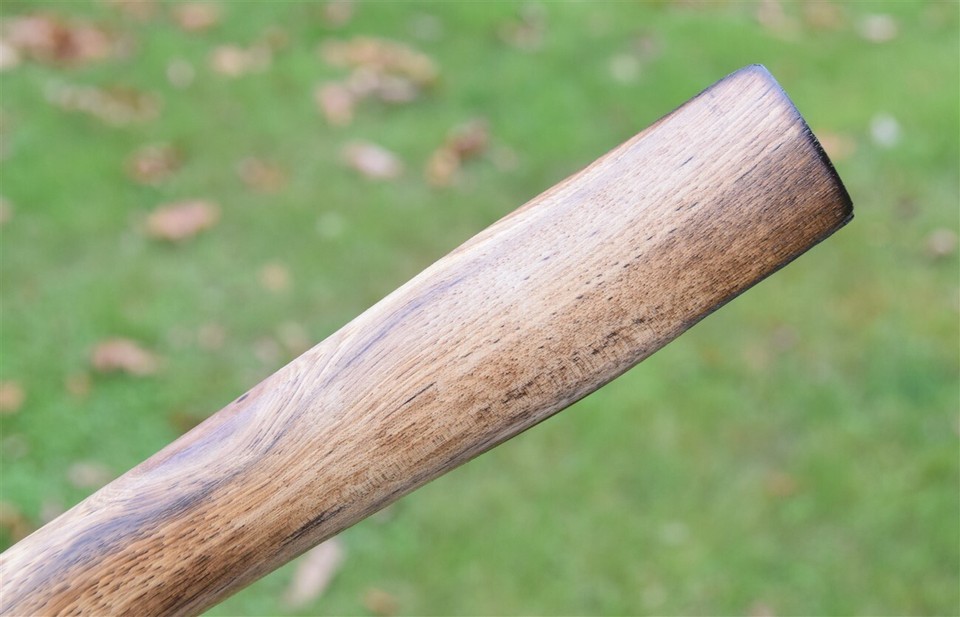 HICKORY 16" Double Bit Saddle Cruiser Axe HATCHET HANDLE Fire Finish ...