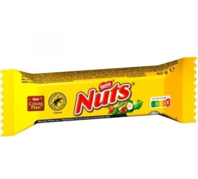 Nestlé Nuts | Nestlé Nuts Bar Snack Size 12x 42G Nestle Nuts Chocolate Bars | eBay