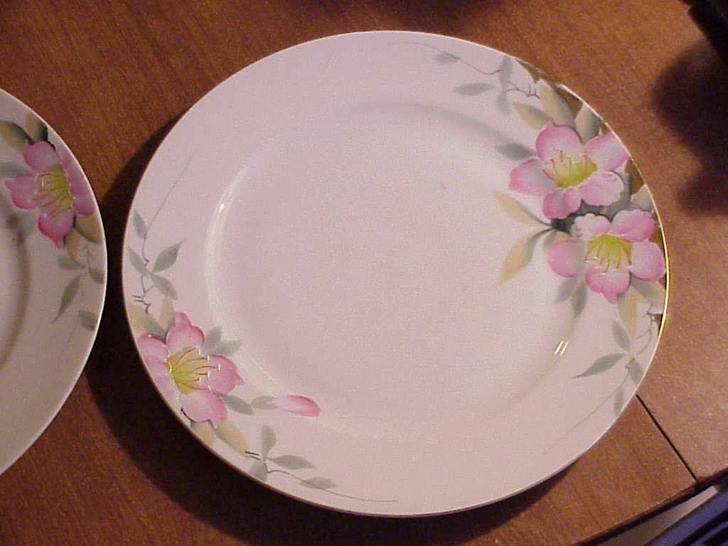 LOT OF 2 NORITAKE AZALEA PATT 19322 DINNER PLATES RED MARK FREE ...