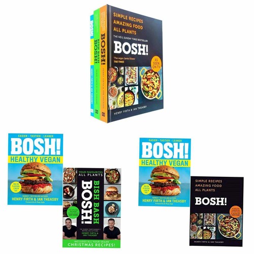 Henry Firth BOSH Collection 3 Books Set Healthy Vegan, Simple recipes ...