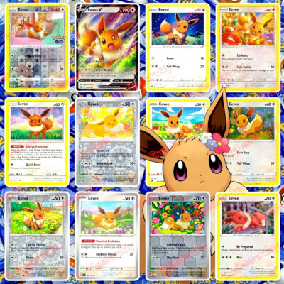 Pokémon 151 EEVEE SURPRISE ( 5 ) CARD CUSTOM BOOSTER PACK PROMO HOLO ...