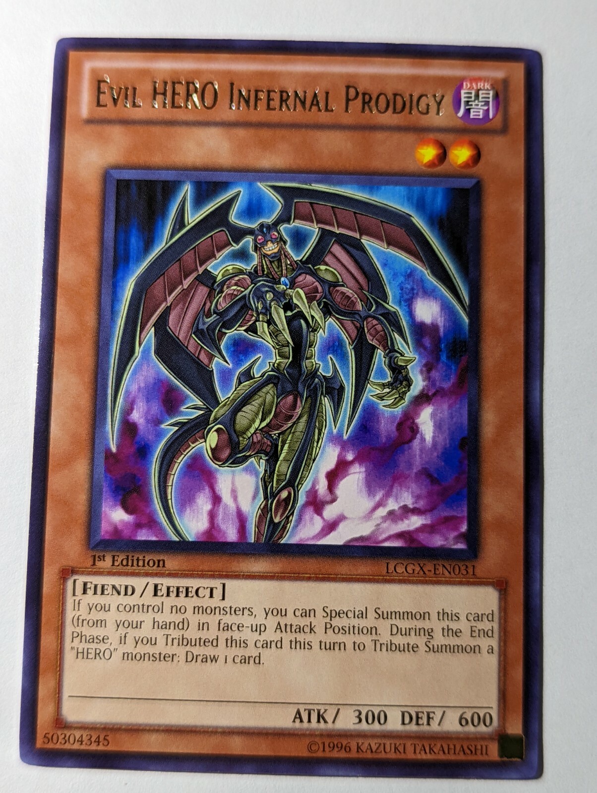 Yu-Gi-Oh! Evil HERO Infernal Prodigy - LCGX-EN031 - Rare NM 1st Ed | eBay