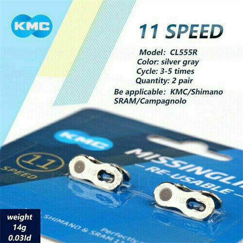 KMC 11 Speed 2 Pairs Quick Links MTB Bicycle Road Bike For Shimano | eBay