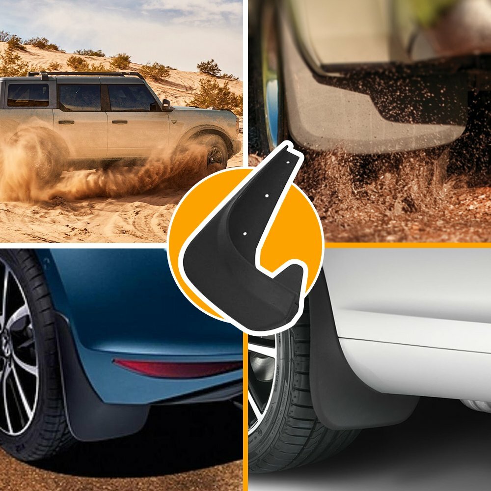 4 Universal Car Mud Flaps/Splash Guards Tires Protector For Car Auto ...