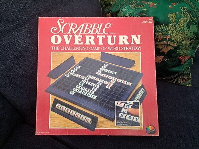 SCRABBLE OVERTURN-GAME OF WORD STRATEGY-1988-COLECO GAMES | eBay