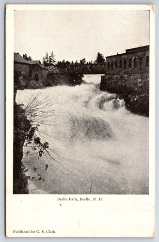 Berlin Falls Berlin New Hampshire NH c1900's Vintage Postcard | eBay