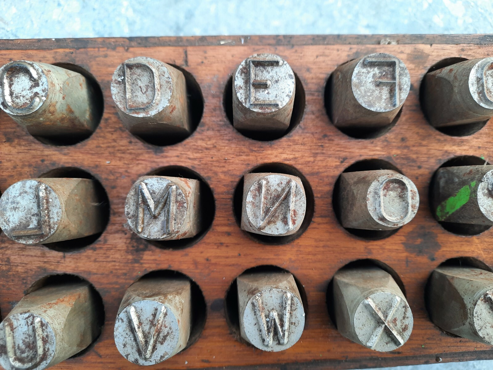 Vintage PRYOR Letter Punch military raf letter punch Sheffield England ...