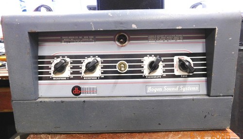 1950'S VINTAGE DAVID BOGEN E-14 TUBE AMPLIFIER AMP DUAL 6L6 OUPUT TUBES ...