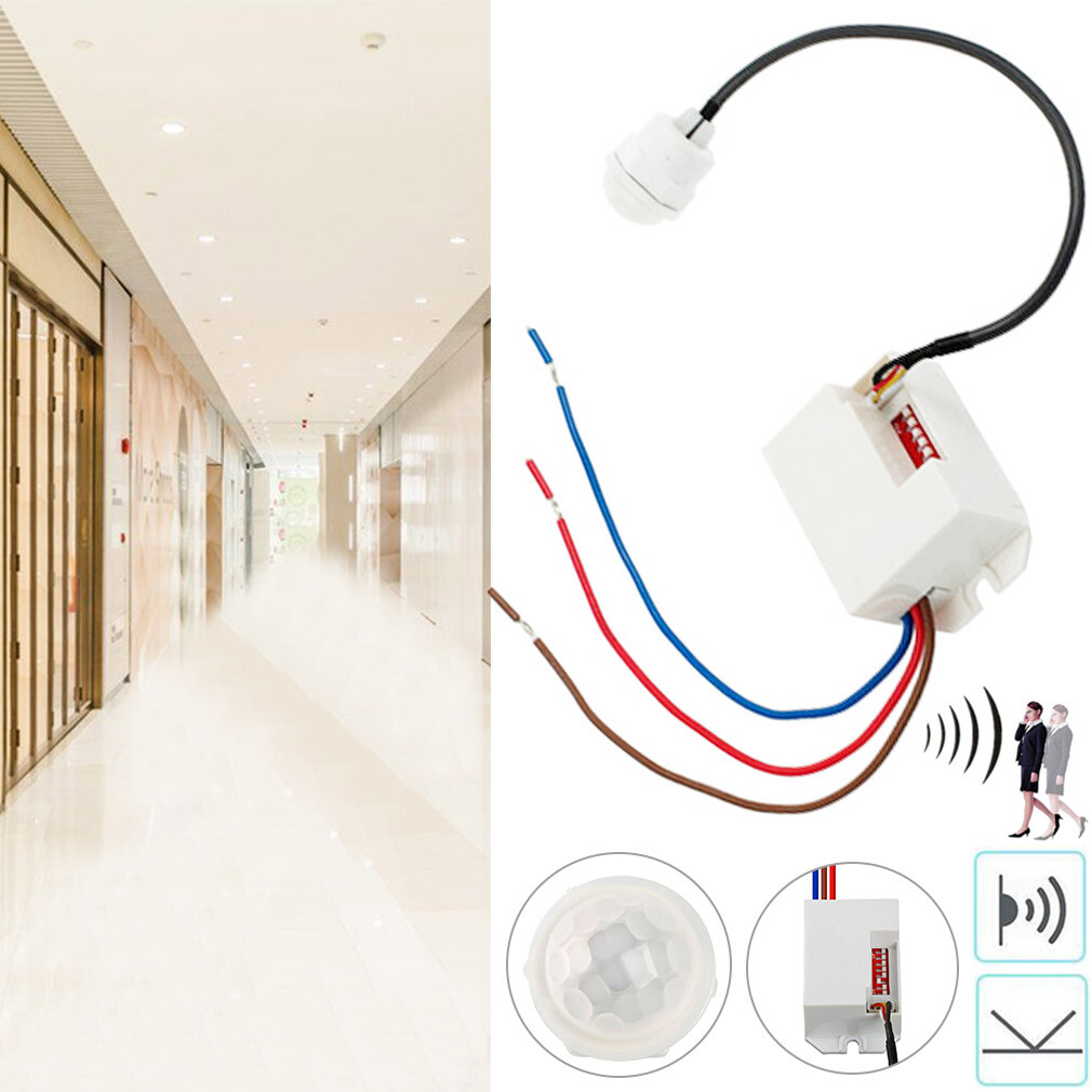 220-240V For Installation Movement Sensor 800W Mini PIR Motion Detector ...