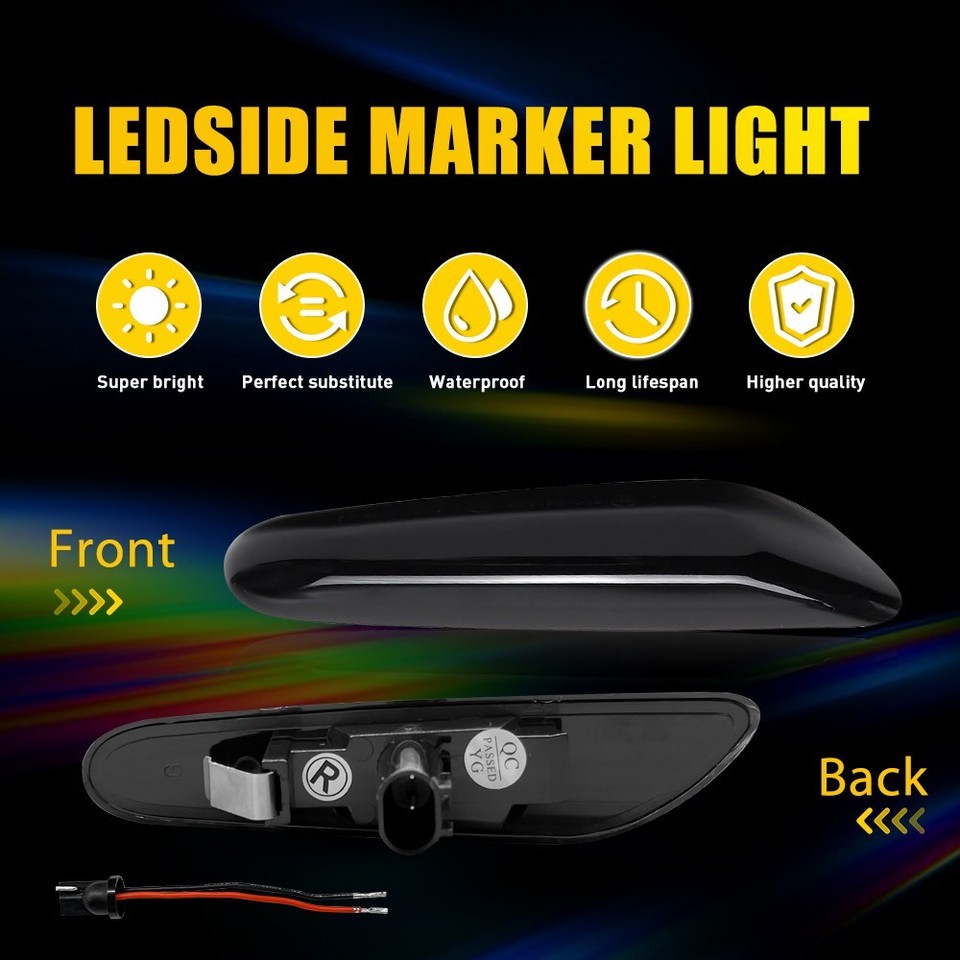 For BMW E60 E82 E90 E83 E92 LED Marker Side Turn Signal Lights Dynamic ...