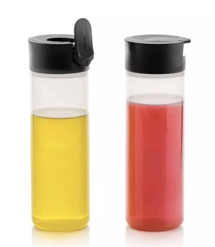 Tupperware Condiment Dispenser Set Of 2 Black New Ketchup Mayonnaise ...