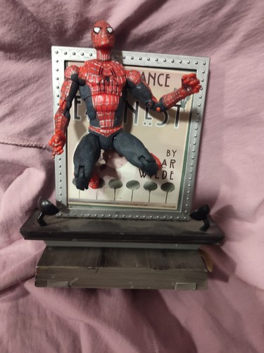 Spiderman super poseable toybiz Figure Tobey McGuire Diorama Magnetic ...