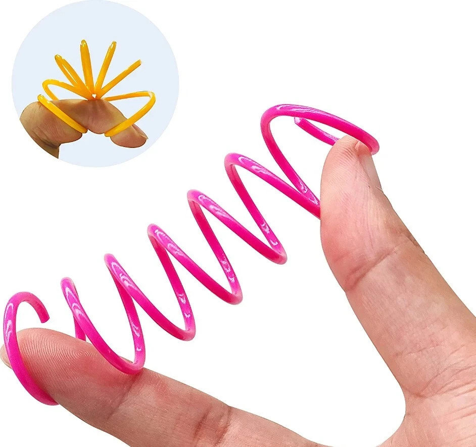 30 Packs Cat Spring Toys Plastic Springs Cat Toys Colorful for Cat ...