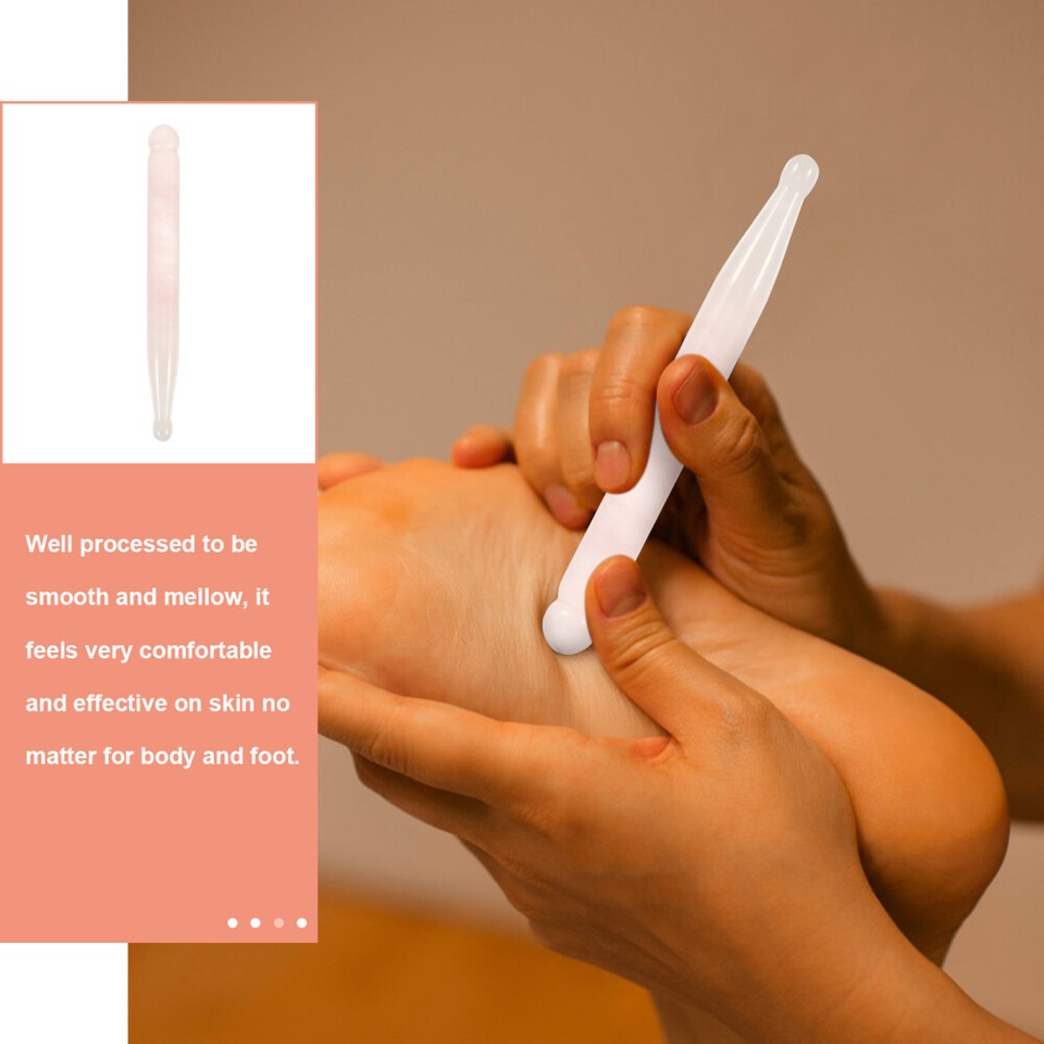 Pressure Point Massage Tool Gua Sha Stick Neck Massager Jade Natural | eBay