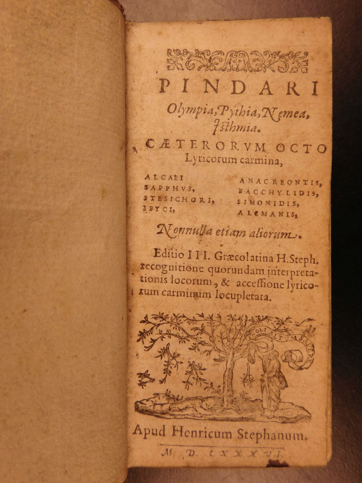 1586 Pindar Ancient Greek Victory Odes Olympic Games Mythology ...