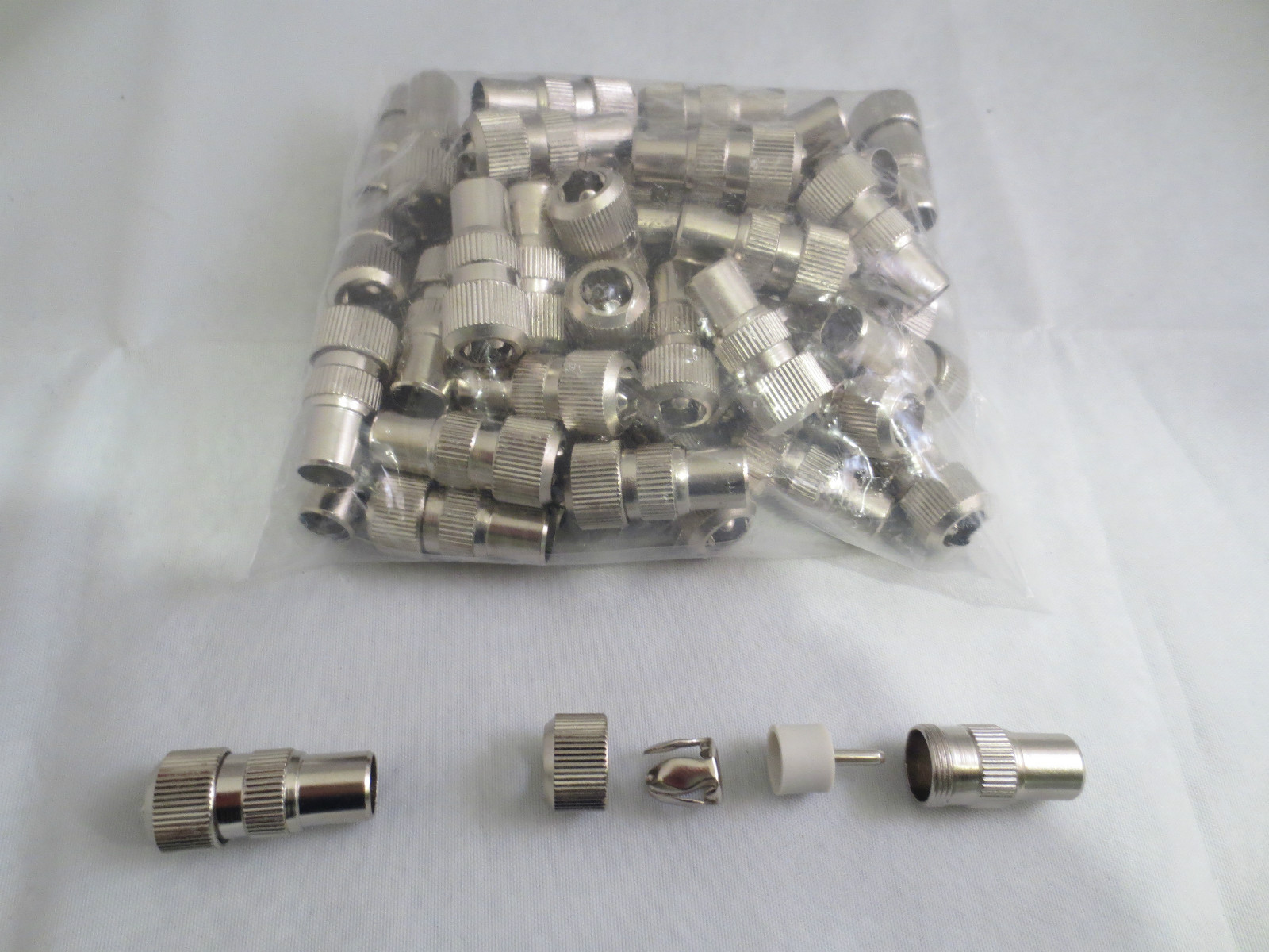 TV coax plug TV Aerial lead plug male TV plug X50 DIY arial plugs | eBay UK