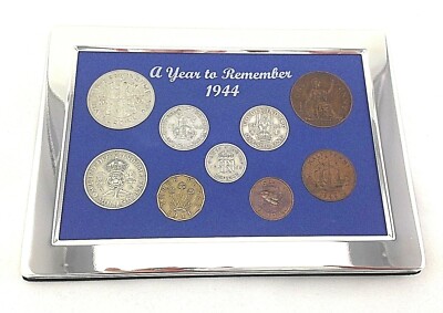 82nd Birthday Gift A Superb 1944, Silver Framed, Coin Year Set - Gift ...