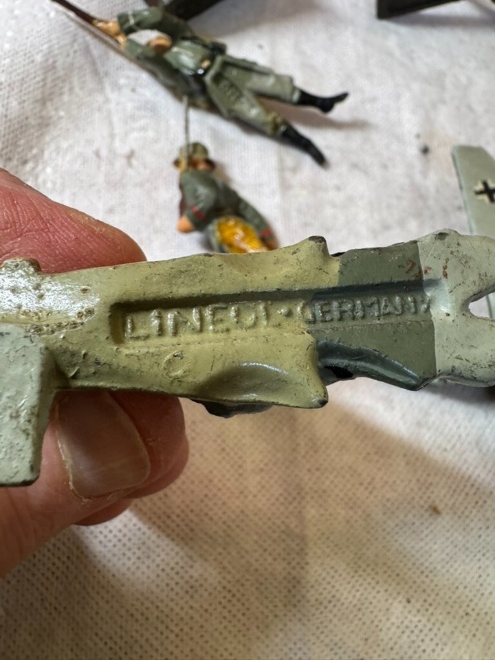 Vintage Lot 8 Rare WWII German Composition Lineol Toy Soldiers & Metal ...