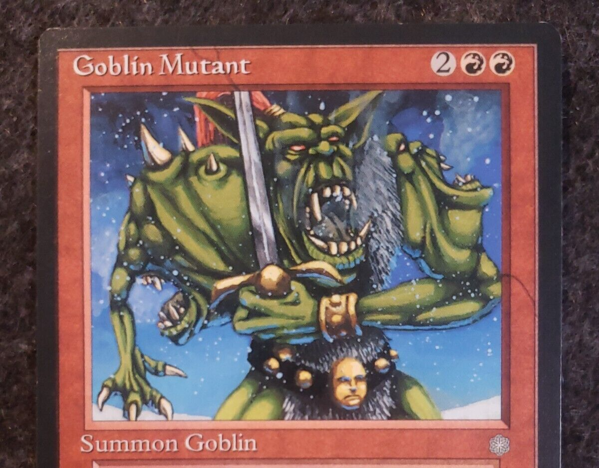 MTG Goblin Mutant Magic the Gathering Ice Age UN-PLAYED NM Red CARD ...
