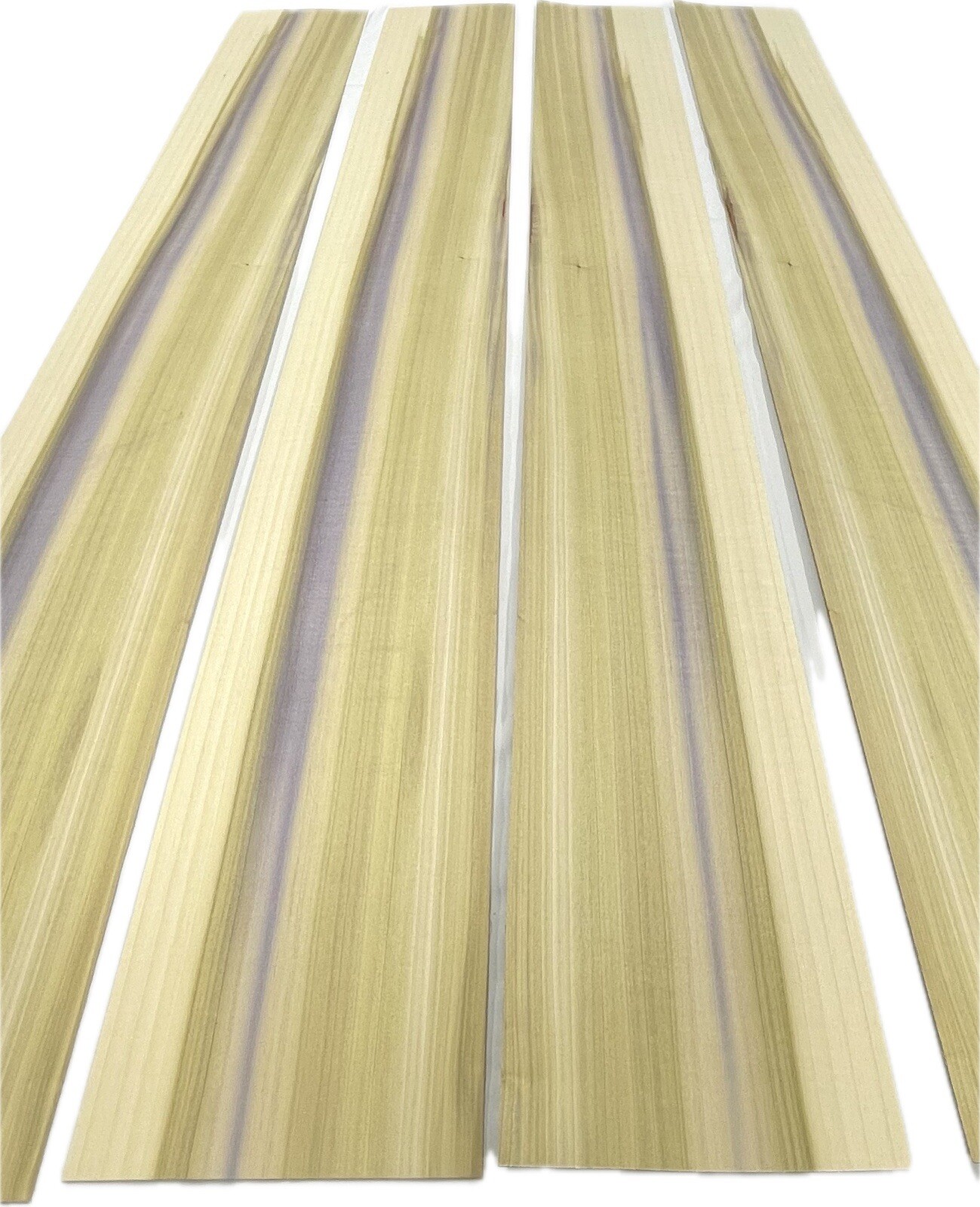 Purple Poplar Wood Veneer: 4 Sheets 1/16th Thick ( 54" X 7" ) 10.5 Sq ...