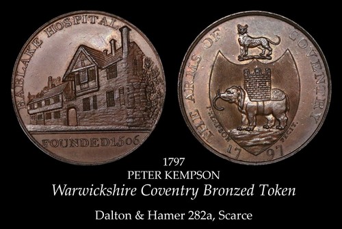 Kempson Coventry Conder Token D&H 282a, bronzed | eBay